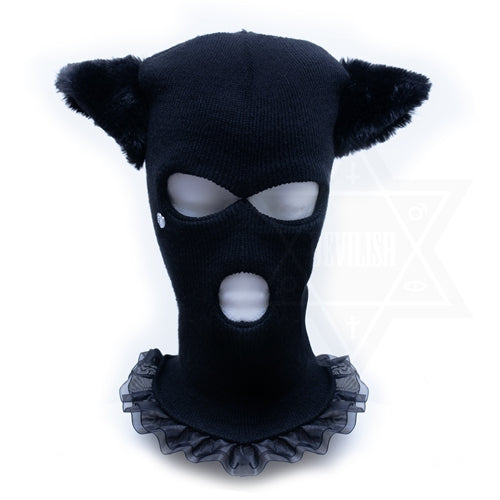 Black cat mask beanie – DEVILISH